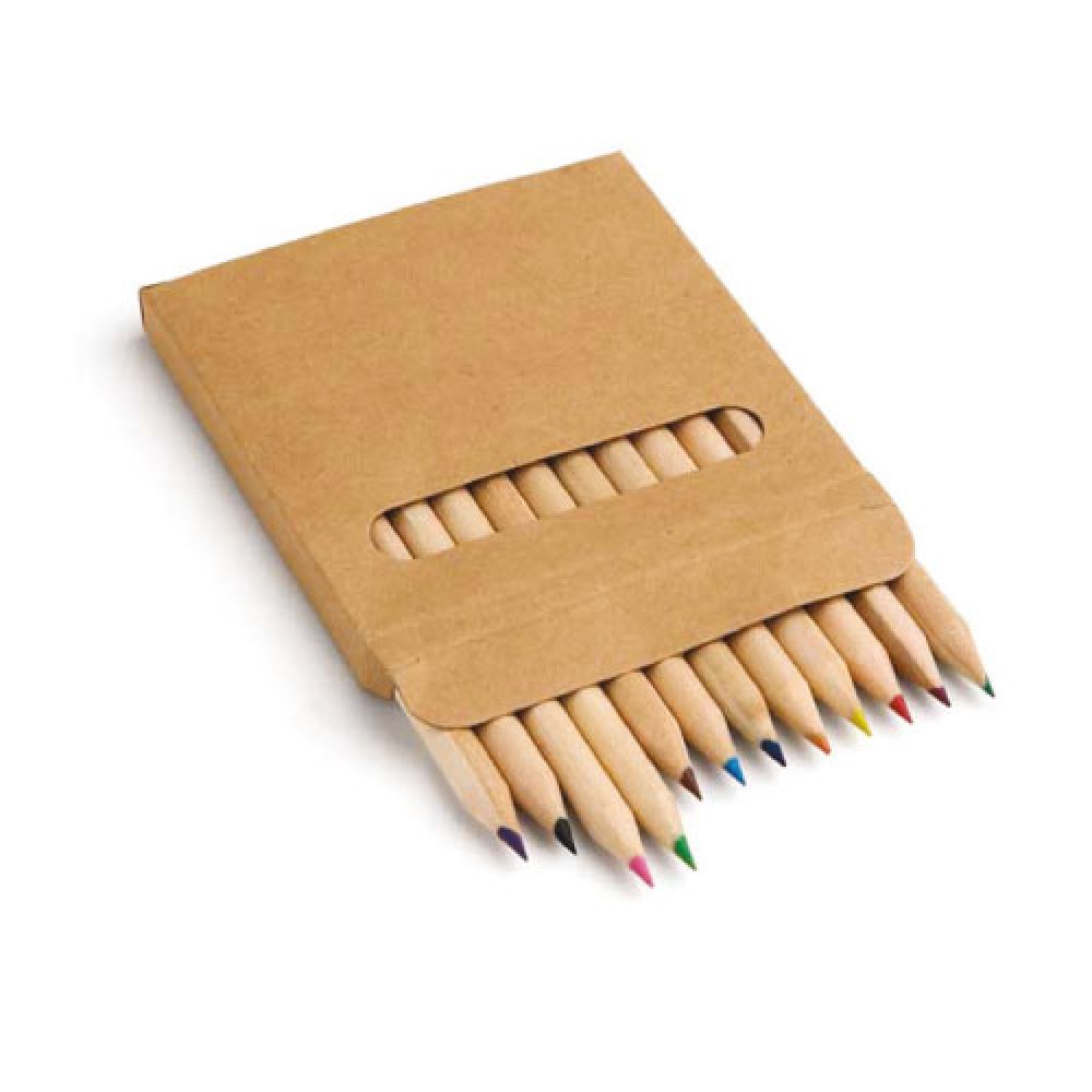 12li Yarım Boy Boya Kalemi Promosyon - BASKITİME